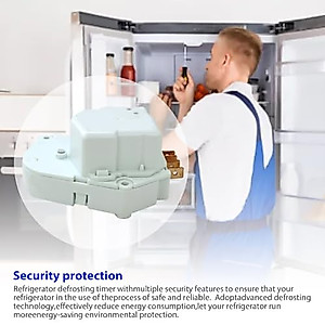 Gxcdizx Upgraded Refrigerator Parts & Accessories Defrost Timer 215846604 for Kenmore/Sears 253.78882010 Refrigerator - 241809401, 241809402 Defrost Timer