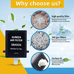 Upgraded 7042798 7007067 Subzero Air Purification Cartridge Replacement Refrigerator Filter - 6 Months Warranty (7007067 * 1Pice)