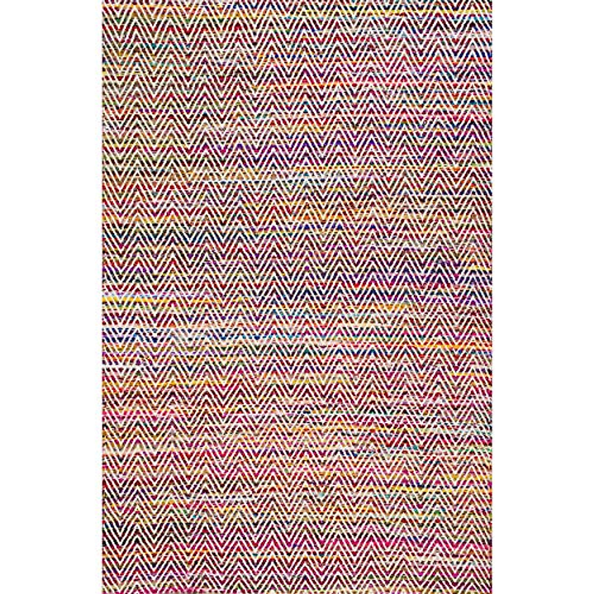 nuLOOM Rochell Handwoven Chevron Accent Rug, 2 ft x 3 ft, Magenta