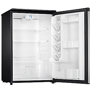 Danby DAR044A4BSLDD-6 4.4 Cu.Ft. Mini Fridge, Compact All Refrigerator for Bedroom, Living Room, Bar, Dorm, Kitchen-in Stainless Steel Look, Stainless