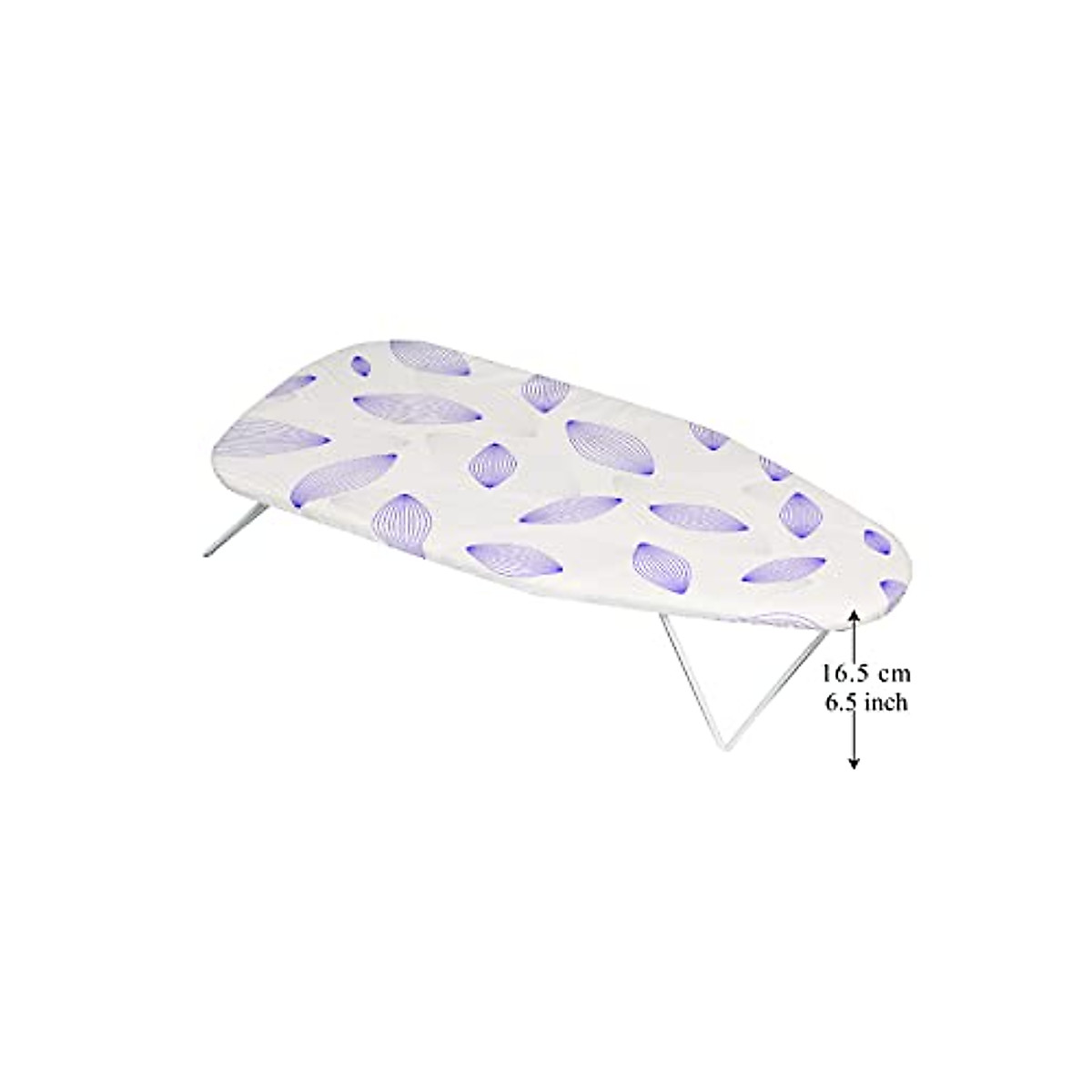 Mabel Home Table Top Ironing Board with Folding Legs, Extra Cover (Leaf)