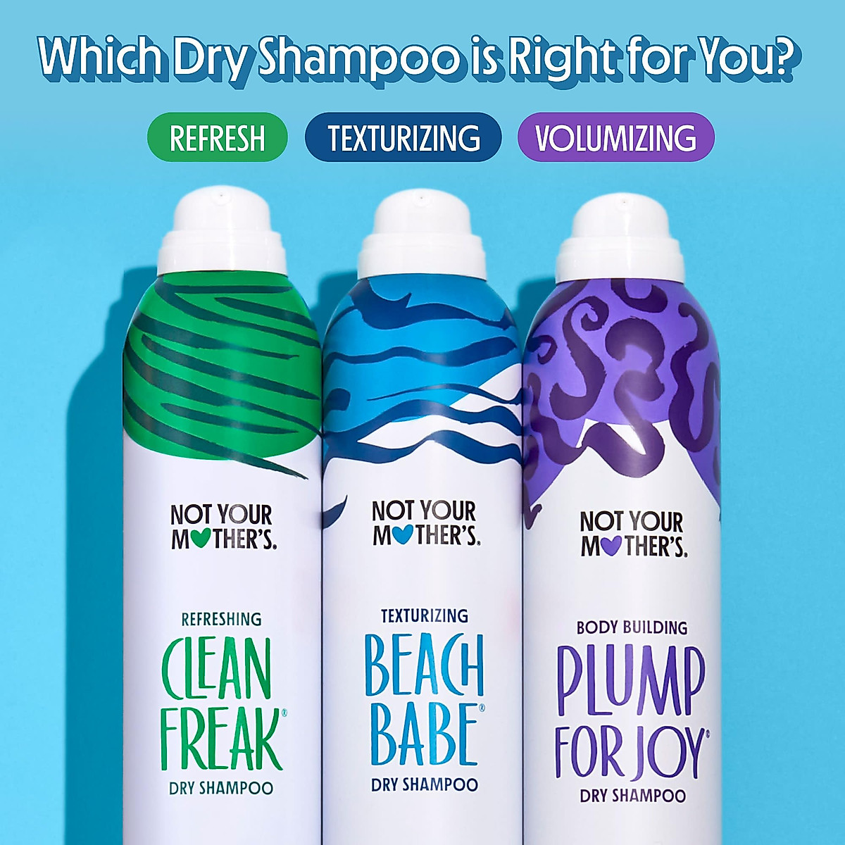 Not Your Mother's Beach Babe Dry Shampoo (3-Pack) - 7 oz Dry Shampoo - Instantly Absorbs Oil - Hair Essentials for All Hair Types