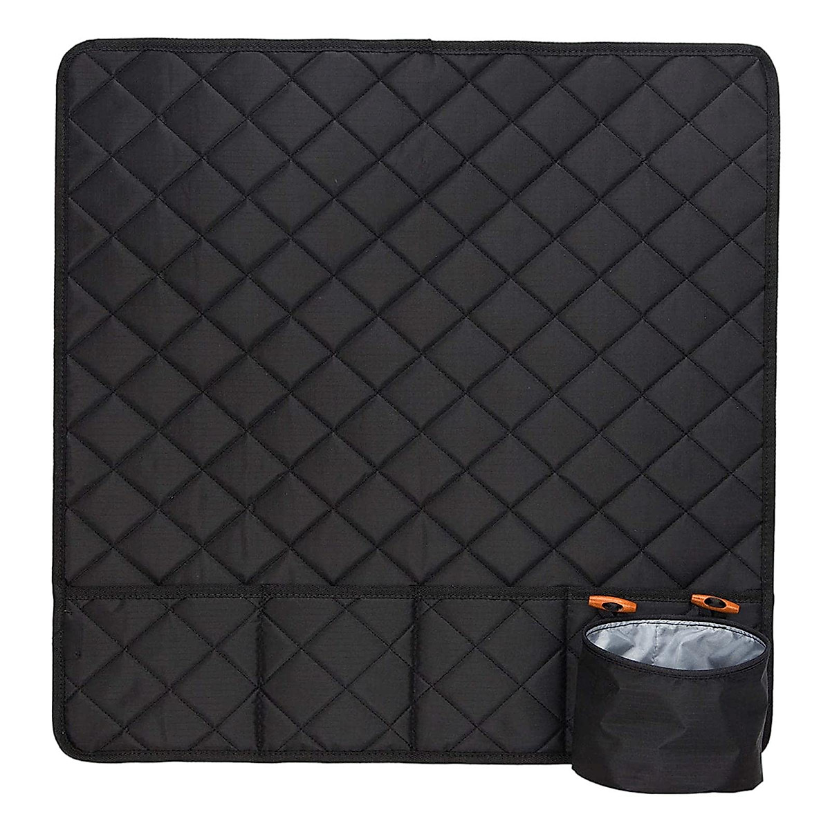 Garende Sewing Machine Mat with Storage Pockets Water-Resistant Sewing Machine Tools Organizer for Table Sewing Machine Pad (Black)