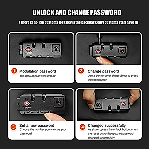 JUMO CYLY Hard Shell Anti-theft Backpack Waterproof Rucksack Fits 15.6 Inch Laptop with USB Charging Port TSA Lock Expandable Business Travel for Men College School