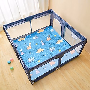 Vesileay Baby Play Mat, 50 x 50 Inch Washable Foldable Crawling Mat, Non Slip Playmat for Babies & Foldable Baby playmat for Toddlers & Infants - Ideal for Indoor & Outdoor Activities!" (Dinosaur)