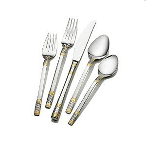 Wallace Corsica Gold-Accent 65-Piece Flatware Set