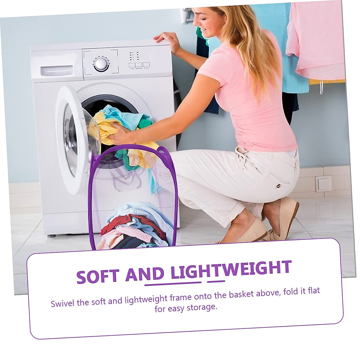 OFFSCH 2Pcs Foldable Laundry Mesh Screen Laundry Storage Pouches for Home Use Ideal for Organizing and Protecting Clothes During Washing