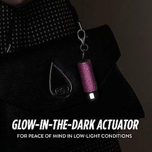 Guard Dog Security Bling it On Pepper Spray, Keychain with Safety Twist Top, Mini and Easy Carry, Lightweight and Fashionable, Maximum Police Strength OC Spray, 16 Feet Range