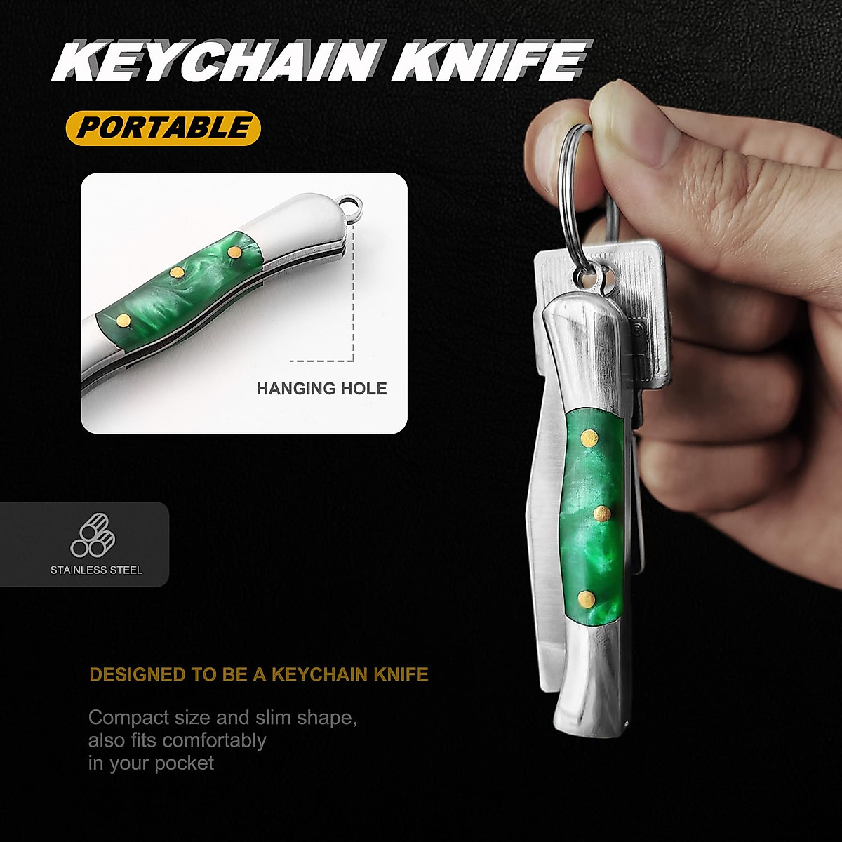 VIFUNCO Pocket Knife for Men, Box Cutter Knife, EDC Pocket Knives for Outdoor Camping, Gifts for Dad