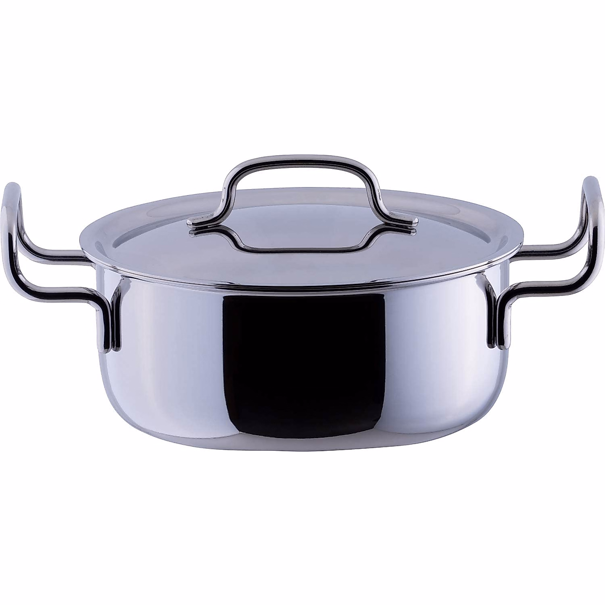 Miyazaki Seisakusho GEO-18T Go-18T Double Handed Pot, 7.1 inches (18 cm), Made in Japan, IH Compatible, All Heat Sources, Silver