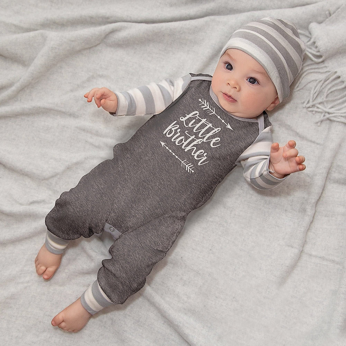 Rutoe Newborn Baby Boy Romper Outfits Infant Romper Bodysuit Gift Set Jumpsuit Outfit