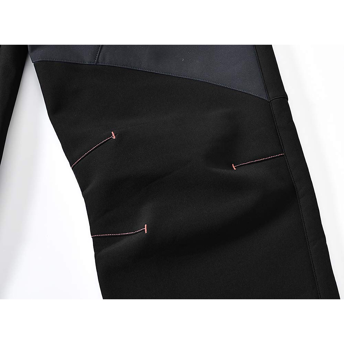 YSENTO Men's Hiking Cargo Pants Waterproof Windproof Fleece Lined Ski Snow Insulated Pants Black US 32