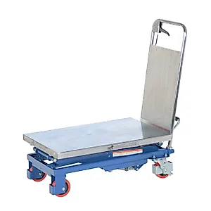 Vestil CART-200-D Double Scissor Hydraulic Elevating Cart, 220 lb. Capacity, 27-1/2" x 17-1/2" Platform