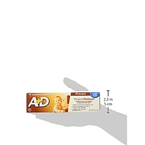 A+D Original Diaper Rash Ointment, Baby Skin Protectant With Lanolin and Petrolatum, Seals Out Wetness, Helps Prevent Diaper Rash, 4 Ounce Tube (Pack of 4), Packaging May Vary