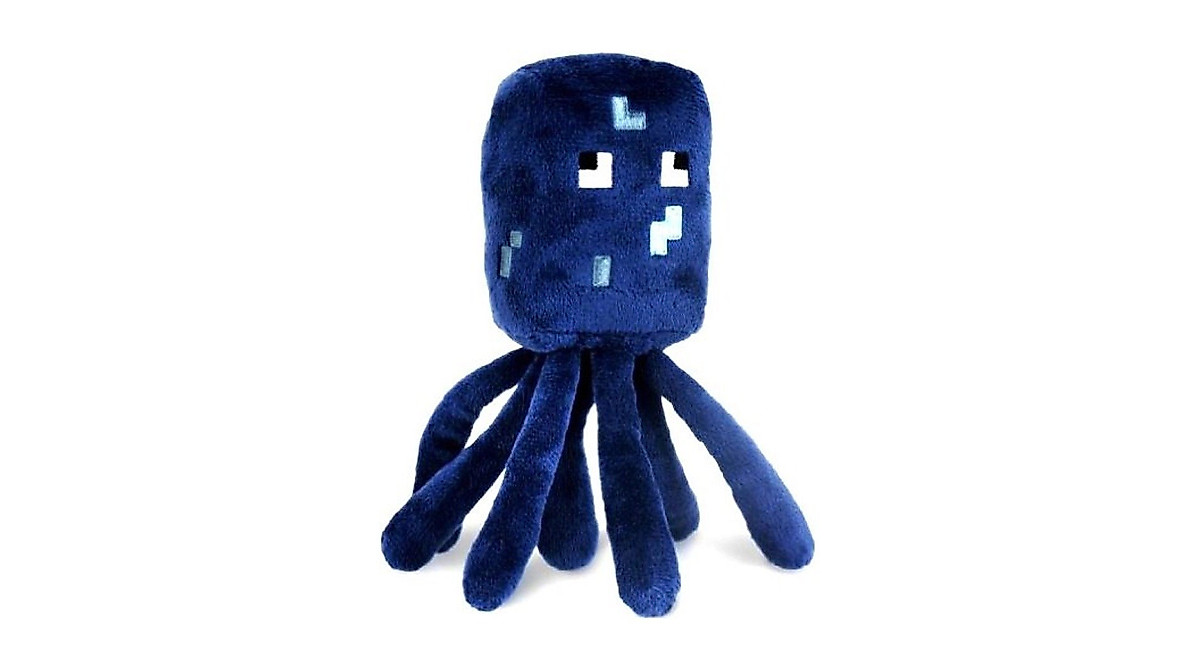 Soft Minecraft Squid Plush - Perfect for Fans