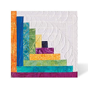AccuQuilt GO! 12 Inches Accurate Log Cabin Square Fabric Cutting Die with Multiple Sizes by Leslie Main for Quilting, Pillows, or Table Runners