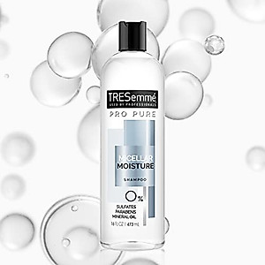 TRESemmé Pro Pure Moisture Shampoo for Daily Moisture, Paraben and Dye Free, 16 oz (4 Count)
