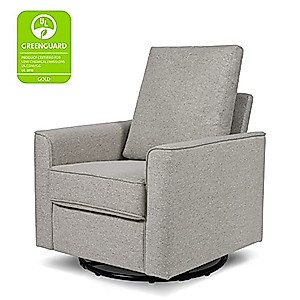 Namesake Alden Swivel Glider in Performace Grey Eco-Weave, Water Repellent & Stain Resistant, Greenguard Gold & CertiPUR-US Certified