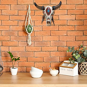 BestGiftEver Wall Hanging Rustic Southwest Tribal Style Bull Head Skull, 12.5 x 10.5 x 4 inches