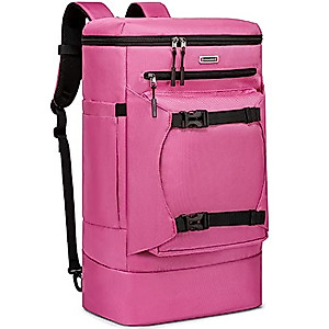 Asenlin Travel Backpack for Women Men，40L Extra Large Hiking Backpack，18 Inch Carry on Backpack Water Resistant for Casual Daypack Gym Backpack-Pink