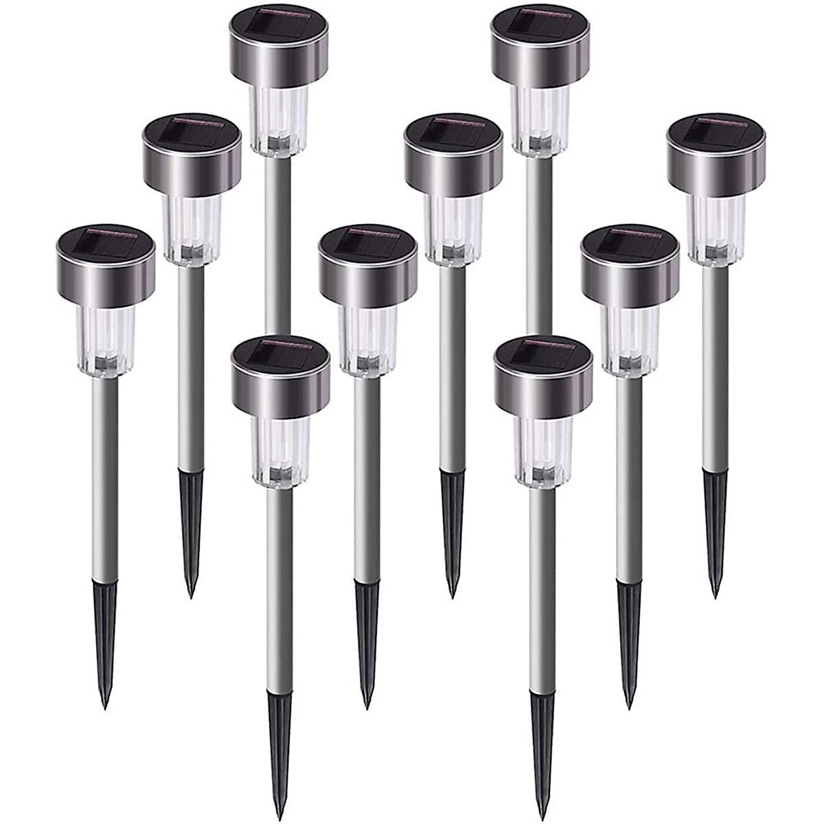 ZHUANYIYI 10pcs, Outdoor Solar Lights, Garden Lawn Landscape Lights, Home Garden Pavement Lights, Waterproof Lights