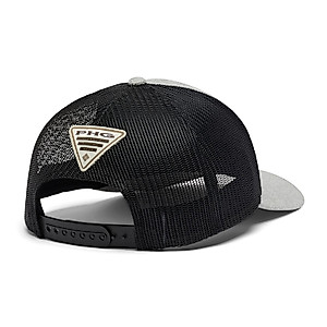 Columbia Unisex PHG Game Flag Mesh Snap Back - High, Cool Grey Heather/Black, One Size