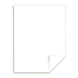 Neenah Exact Vellum Bristol, 8.5" x 11", 67 lb/147 gsm, White, 94 Brightness, 250 Sheets (80211) & Astrobrights/Neenah Bright White Cardstock, 8.5" x 11", 65 lb/176 gsm, White, 75 Sheets (90905-02)