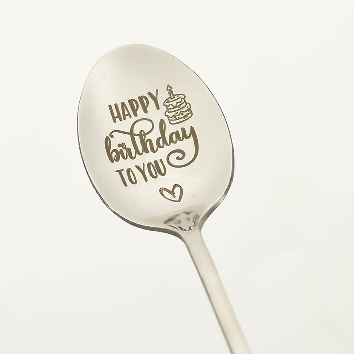 Birthday Gift Spoon for Women Men Happy Birthday to You Spoons for Daughter Brother Sister Best Friends Happy Birthday Gift for Dad Grandson Coffee Lovers Gifts