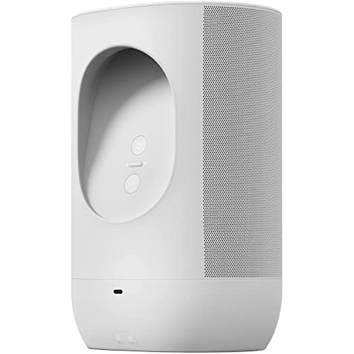 Sonos Move - Battery-Powered Smart Speaker, Wi-Fi and Bluetooth with Alexa Built-in - Lunar White