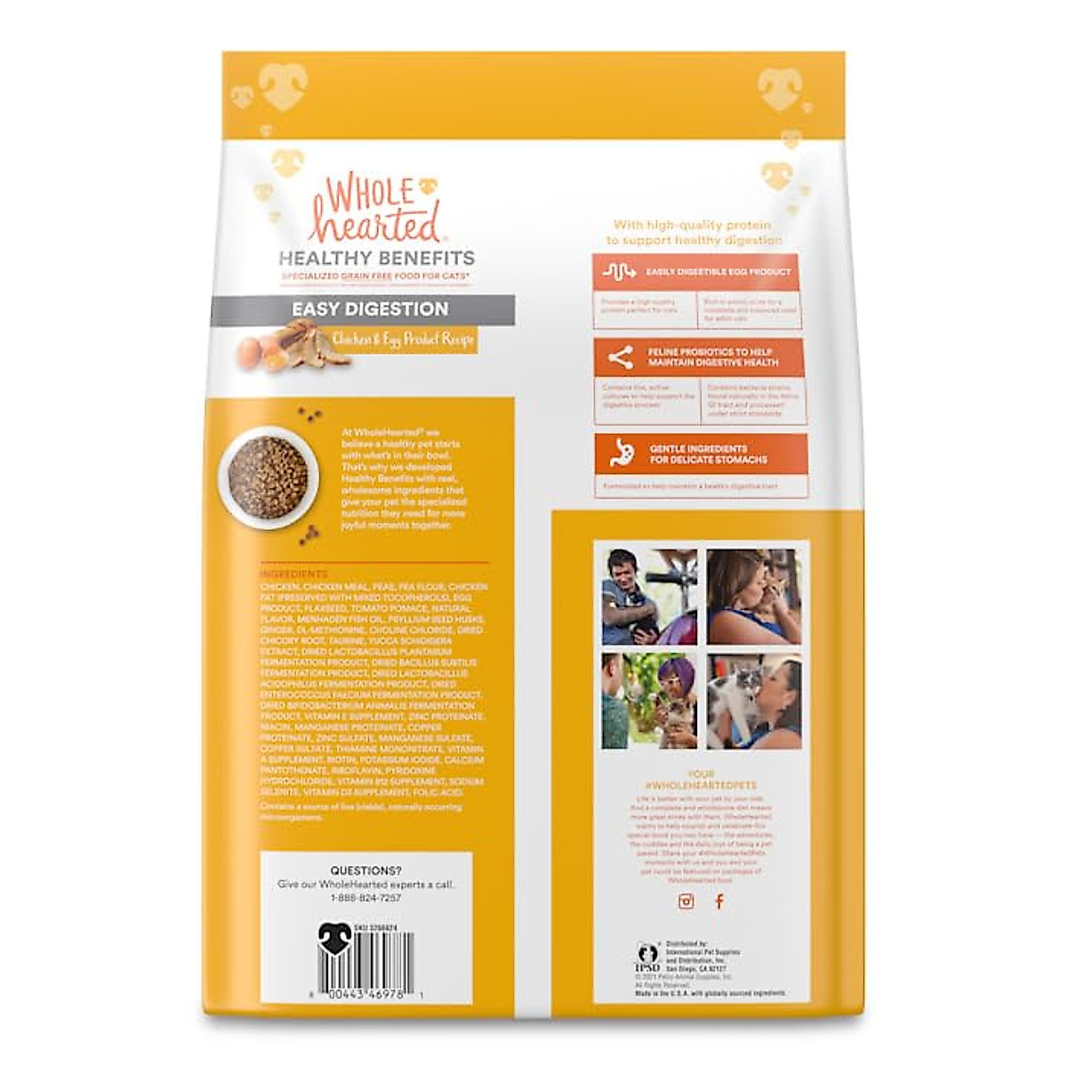 WholeHearted Grain Free Chicken Formula Dry Cat Food, 12 lbs.