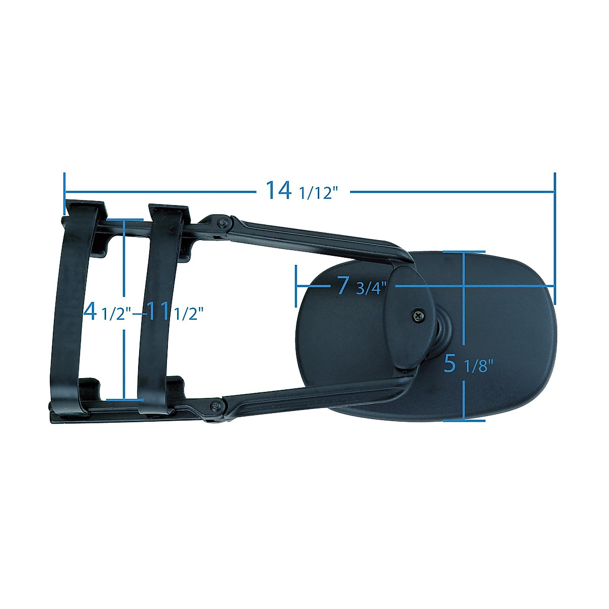 Fit System K-Source 3791 Standard Universal Clip-On Towing Mirror