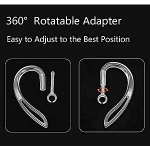 JNSA 4 Pack Earhooks Compatible with Apple AirPods Pro,Anti Slip Anti Drop Ear Hooks, Multi-Angle Adjustment Accessories,2 Pairs(4PCS),Great for Gym and Sport, Transparent