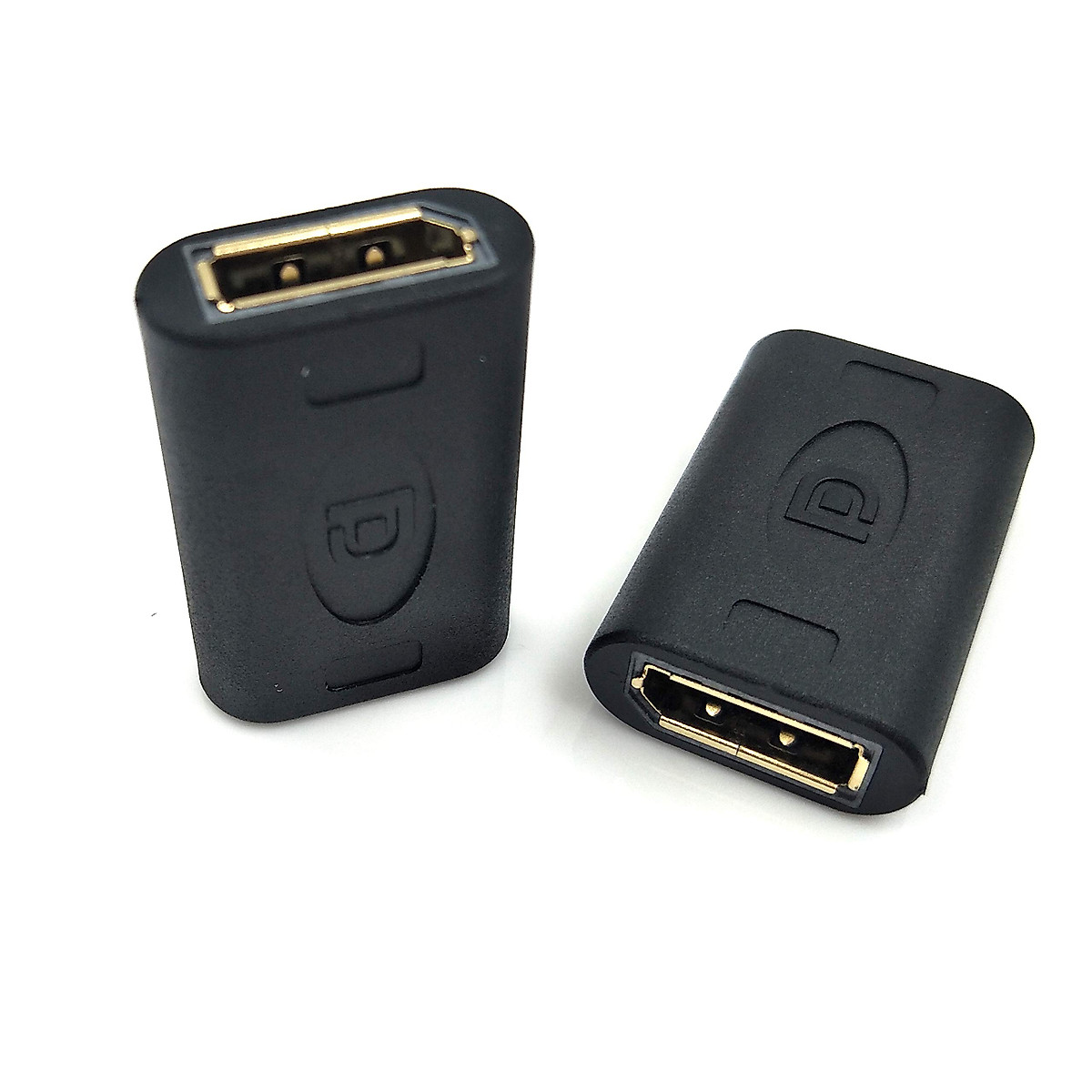 Poyiccot Displayport to Displayport Coupler, 2Pack DisplayPort (DP) Female to DisplayPort (DP) Female Convertor Extension Adapter Black (DP to DP Coupler)