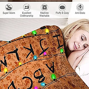 MLLOGBO Christmas Alphabet Blanket Throw Blanket Flannel Blankets Couch Sofa Living Room Bedding for Boys Adults Gifts 50"X40"