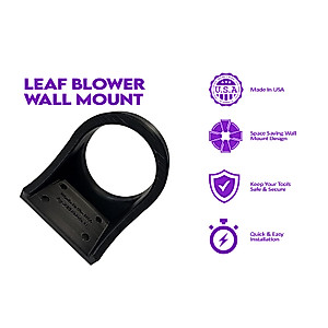 239 Prints Leaf Blower Wall Mount| Blower Holder Mount Rack| Heavy Duty Plastic Wall Holder for Leaf Blower| 3D Printed | Made in USA
