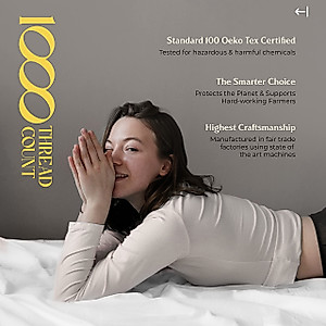 Mayfair Linen 100% Egyptian Cotton King Bed Sheets - 1000 Thread Count 4-Piece King Sheet Set, Sateen Weave Luxury Hotel Sheets, Cooling Bedsheet, 16" Deep Pocket (Fits Upto 18" Mattress) - Burgundy