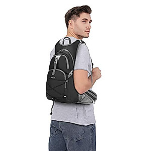 MOSISO Sling Backpack, Multipurpose Crossbody Shoulder Bag Travel Hiking Daypack & Hydration Pack Backpack, Light-Weight Compact Daypack Backpack Rucksack with 2 Liter Water Hydration Bladder