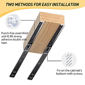 graffitimaster Pull Out Cabinet Organizer, Wood Slide Out Wood Drawer for Kitchen, Bedroom, Living Room, Under Cabinet Storage And Organization, 8.5”W x 21”D, Finished