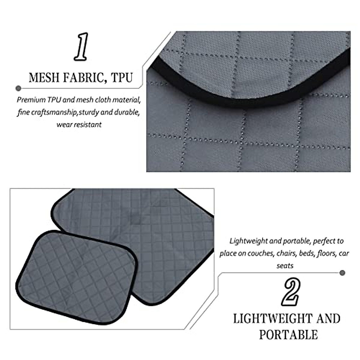 Guinea Pig Bedding 2pcs Hamster Bedding Washable Pee Pads Super Absorbent Pet Mat Small Animal Sleep Cushion Chinchilla Cage Accessories for Small Animals Supplies