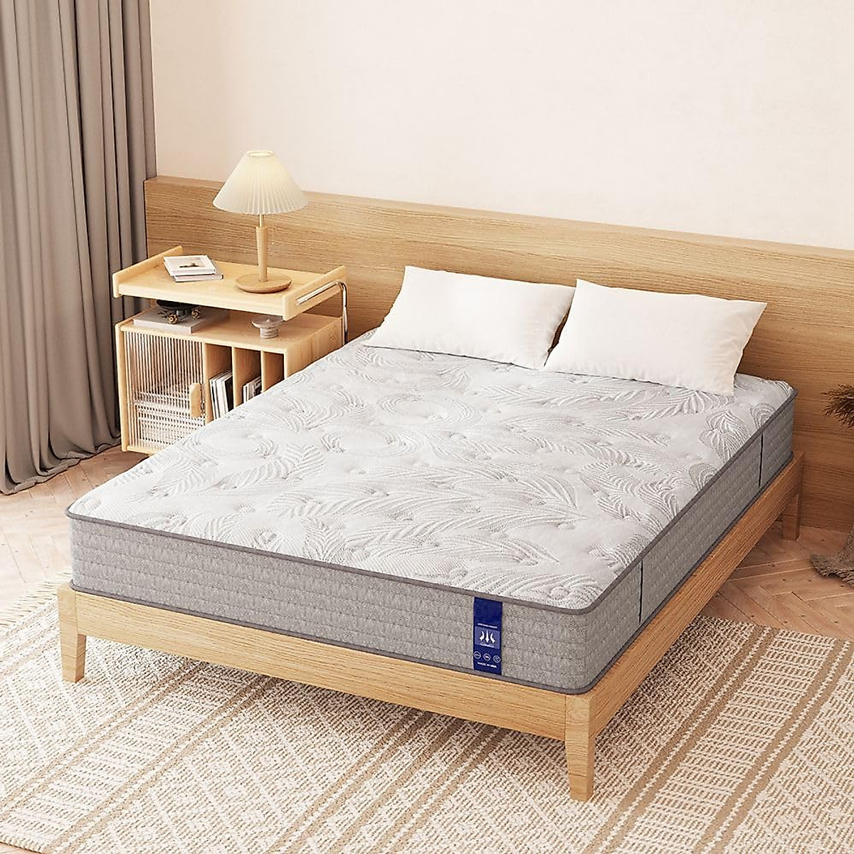 ZFHCBJ 12 Inch Queen Mattresses Gel Memory Foam Mattress,Colchones Mattress,Mattress Queen Size,Medium Firm Mattress for Good Night Sleep，Pressure Relief，CertiPUR-US Certified (Queen)