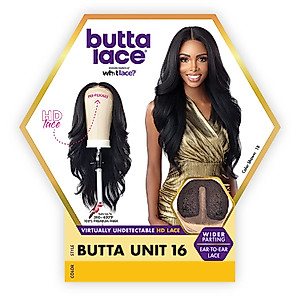 Sensationnel Butta Lace HD Lace Pre Plucked Virtually Undetectable Wider Parting Ear To Ear Lace BUTTA UNIT 16 (1B)