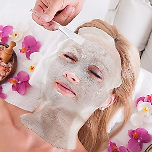 Maitys 150 Pieces Pre-cut Gauze Facial Cotton Beauty Gauze Skin Care Face for Facial Spa,High frequency