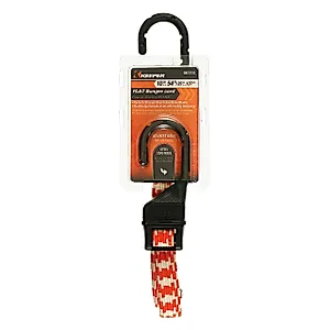 Keeper 06119 Adjustable Flat Bungee Cord, Multicolor