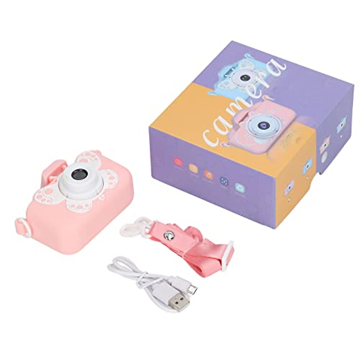 Digital Camera for Children, 20MP Cartoon Style Video Recording Easy Operation Child Camera for Photo Game Outdoor