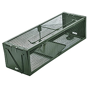 Live Animal Humane Trap 2-Door Mouse Trap Cage for Chipmunk, Rats, Squirrels, Voles, Rodent and Small Size Pests