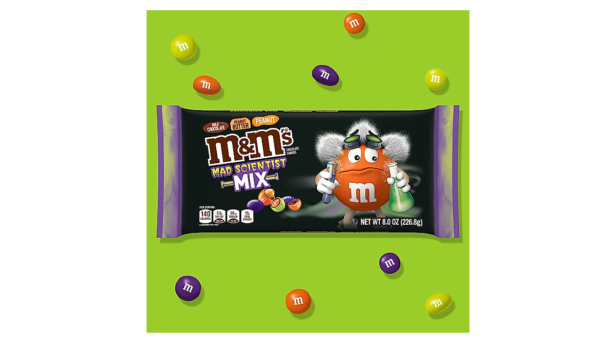 M&M'S Mad Scientist Mix Halloween Candy - 8 oz Bag