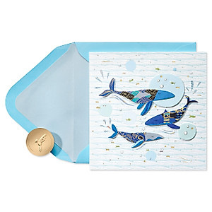 Papyrus Blank Card - Designed by House of Turnowsky (Whales)