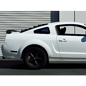 iJDMTOY Smoked Lens Red Full LED Rear Side Marker Light Kit Compatible With 2005-09 Ford Mustang, Powered by 54-SMD LED, Replace OEM Back Sidemarker Lamps