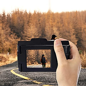 Portable Digital Camera for Photography, 16 Megapixel SLR Camera, 2.4'' Flip Screen Micro SLR Digital Camera for Family Gatherings, Outdoor Travel, Gifts for Children, Electronic Anti-Shake, 16X Zoom
