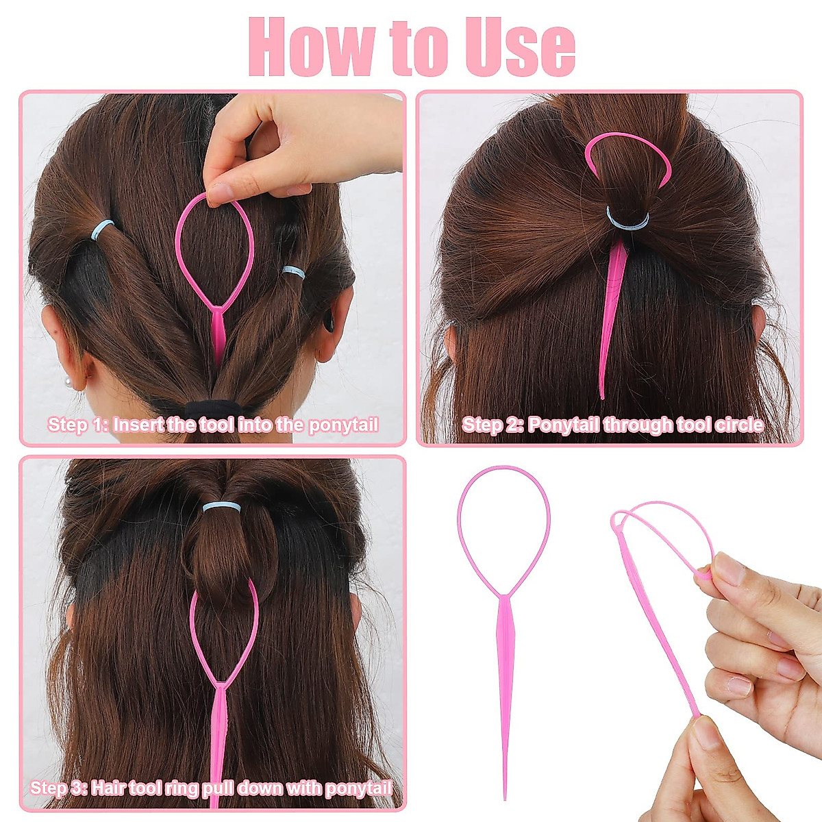 2000 Pcs Elastic Hair Rubber Bands for Girls, 24 Colors Small Girl Hair Ties Baby Hair Ties Elastic Rubber Bands with Topsy Tail Hair Tools Hair Accessories for Toddler Baby Girl Hair